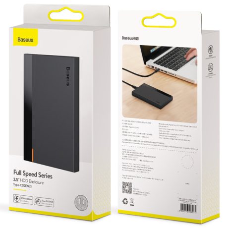 Baseus Full Speed Series 2.5 HDD Enclosure Type-C (Gen 2) - SAP Computers